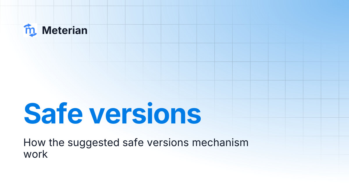 Safe versions | Meterian